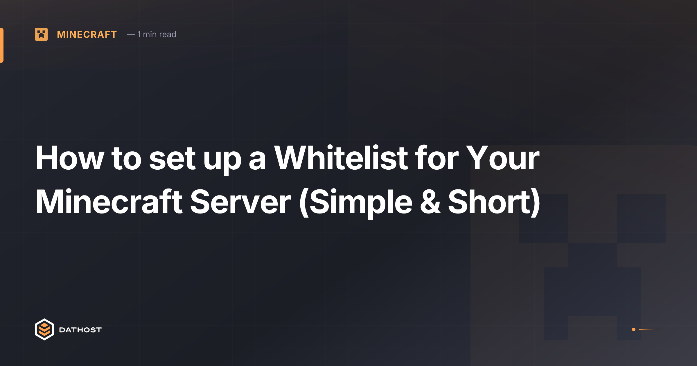 How to set up a Whitelist for Your Minecraft Server