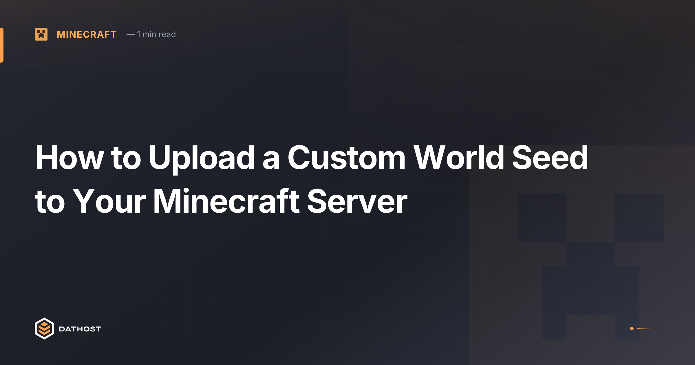 How to Upload a Custom World Seed to Your Minecraft Server